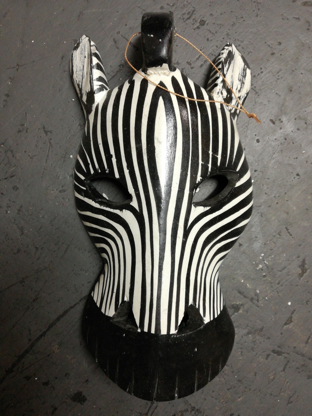 African Zebra Wooden Mask - Etsy