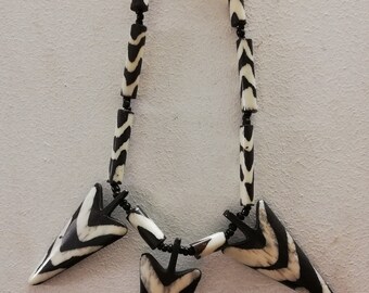Tribal Bone Necklace | Etsy