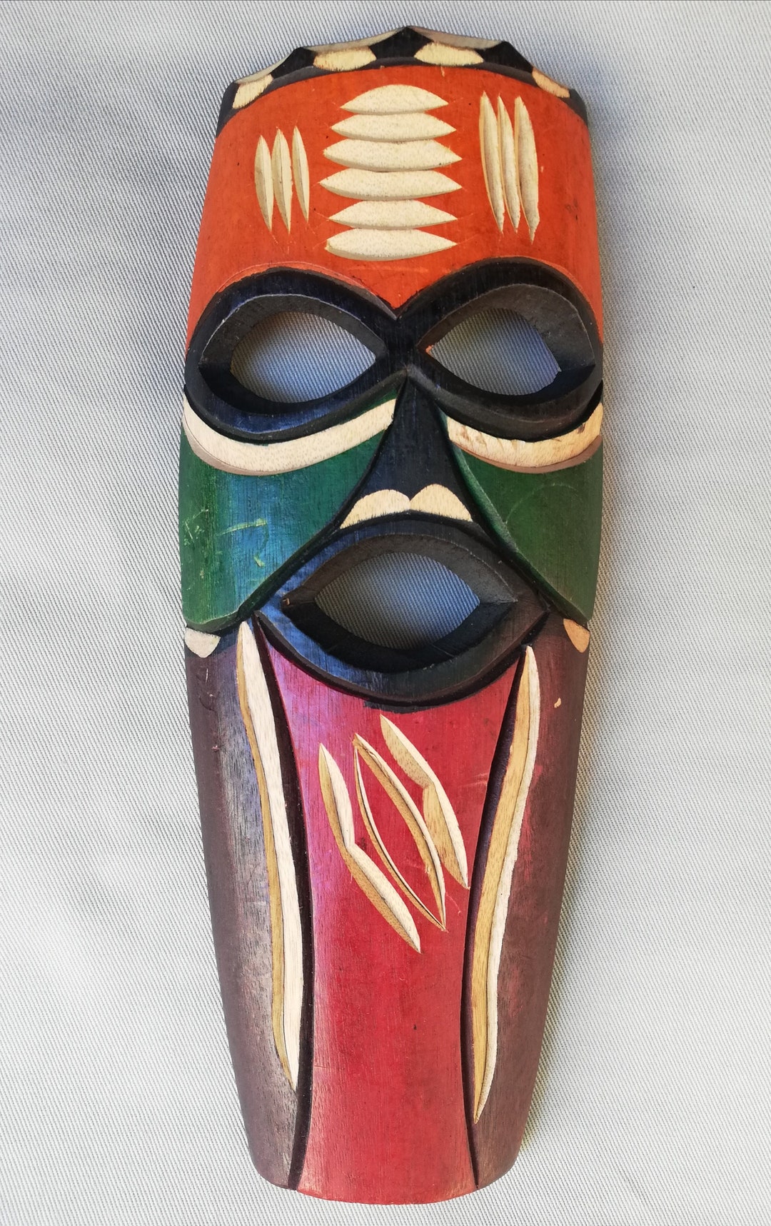 African Wooden Mask From Mozambique/swaziland - Etsy