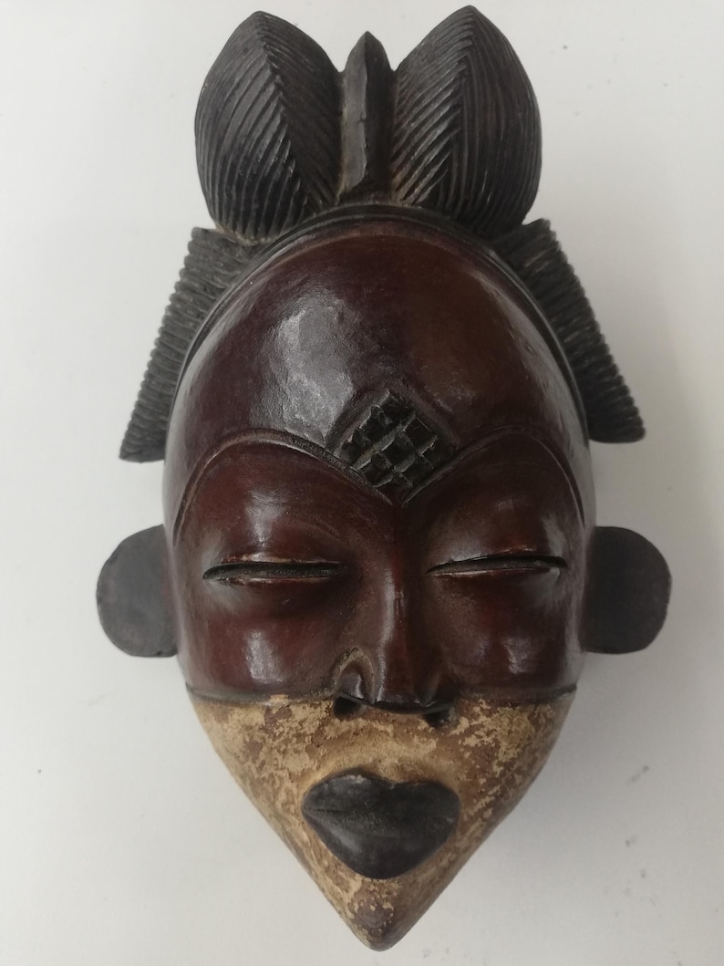 Punu African Terracotta Clay Mask - Etsy
