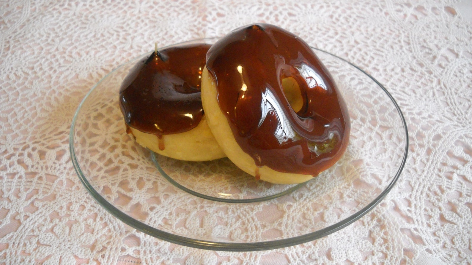 Chocolate Donut Candles © - Etsy