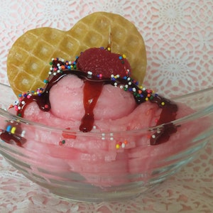 Sweetheart Sundae Candle - Etsy