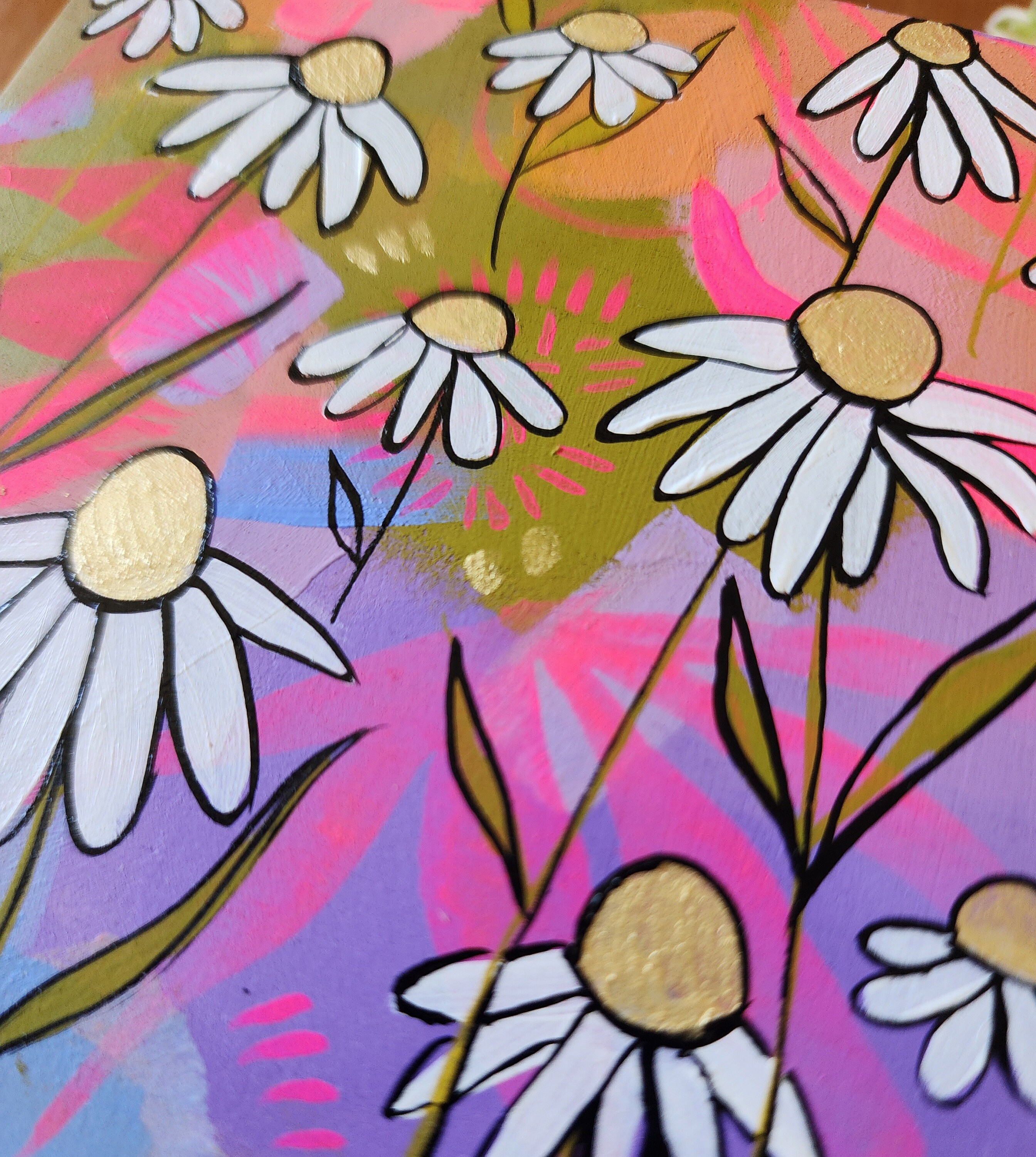 Posies Original Floral Painting Wildflower Small Artwork Gift Idea ...