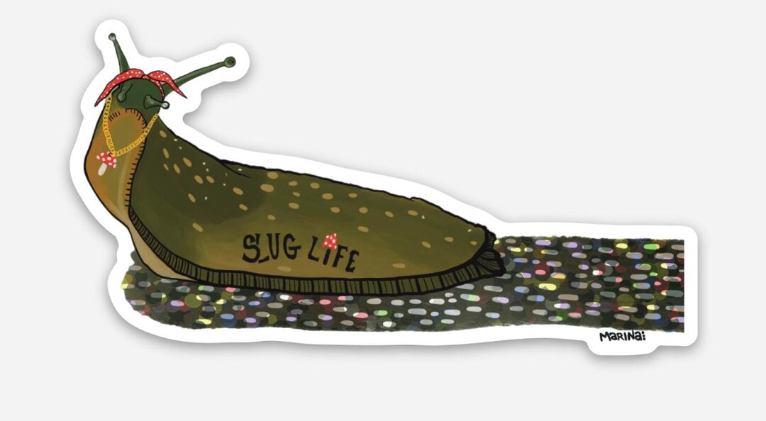 Slug Life Glitter Sticker | Tupac | Vinyl Sticker | Waterproof | Water ...