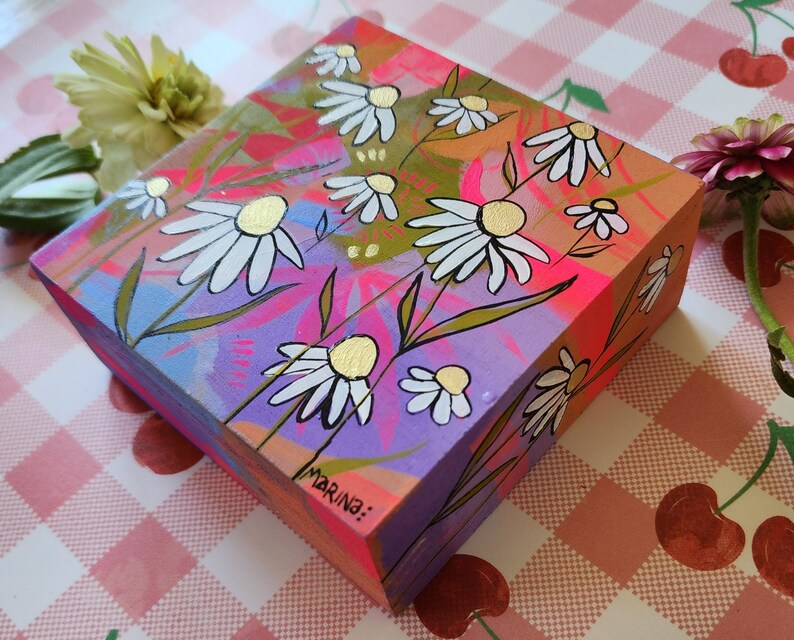 Posies Original Floral Painting Wildflower Small Artwork Gift Idea ...