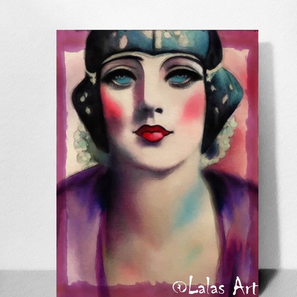 Flapper Painting - Etsy