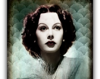 Hedy Lamarr Portrait. Hedwig Eva Maria Kiesler. Actress. Inventor. Film ...