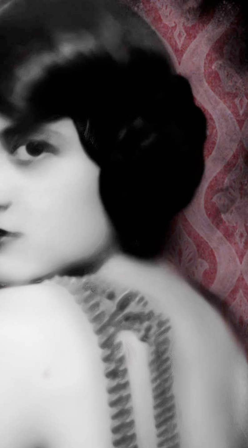 Vintage Style Art Virginia Biddle Flapper Girl American Revue Performer ...