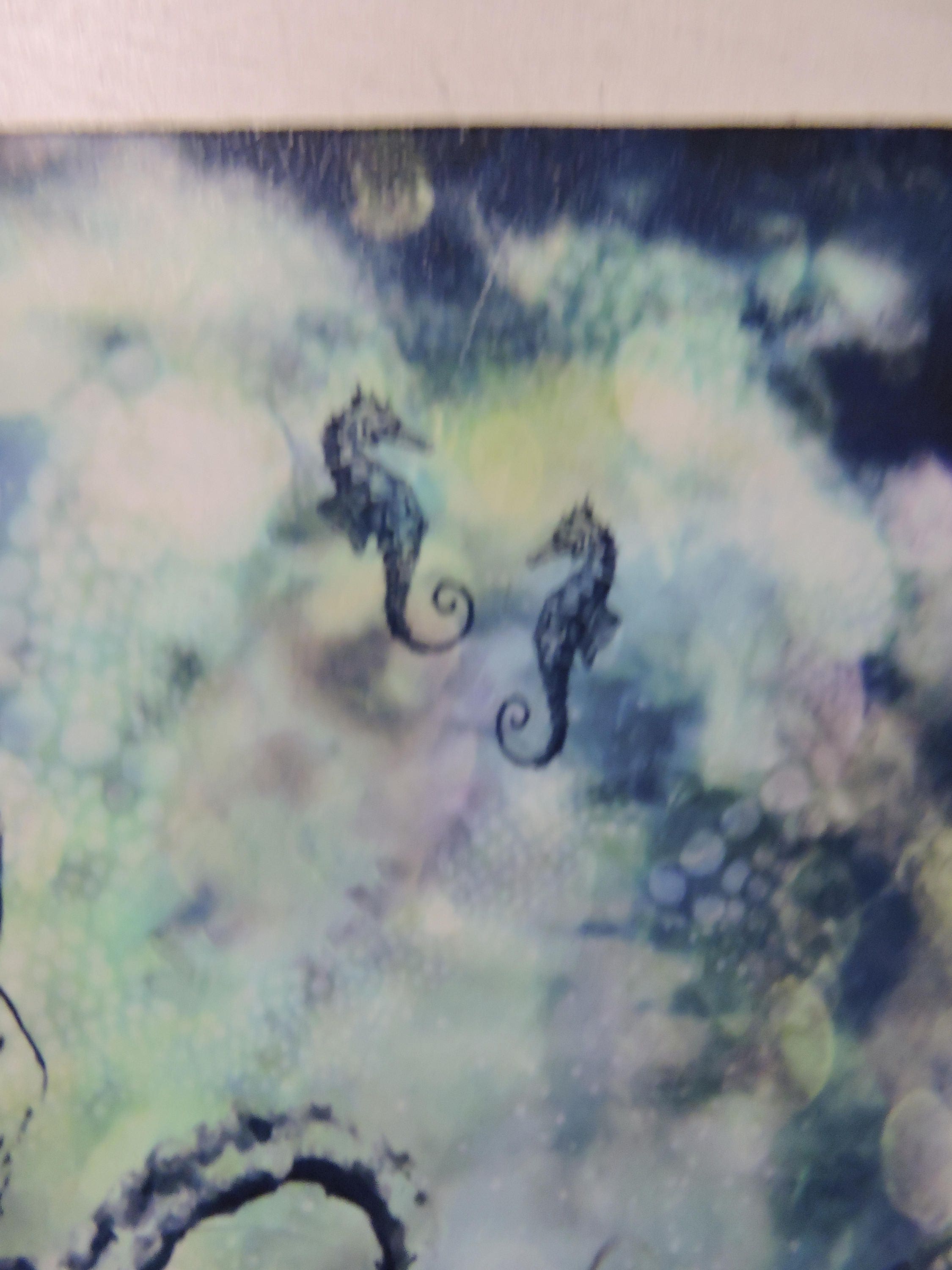 Art Deco Flapper Mermaid Girl Sea Creature Painting Vintage Retro Style ...