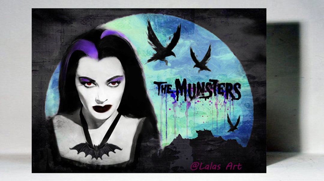 Vintage Retro Style Art Lily Munster Countess of Shroudshire Dracula ...