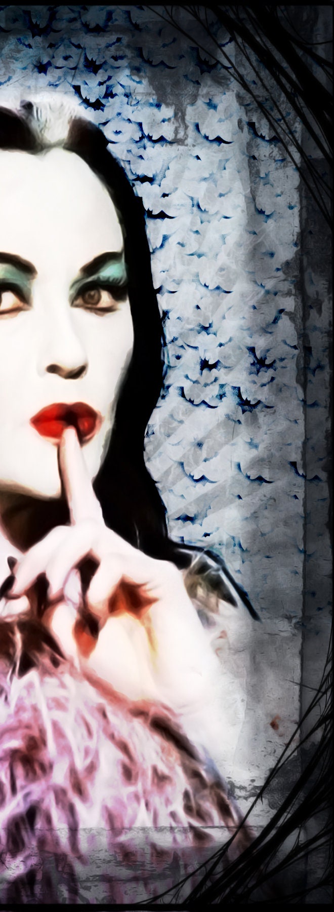 Vintage Retro Style Art Lily Munster Countess of Shroudshire | Etsy