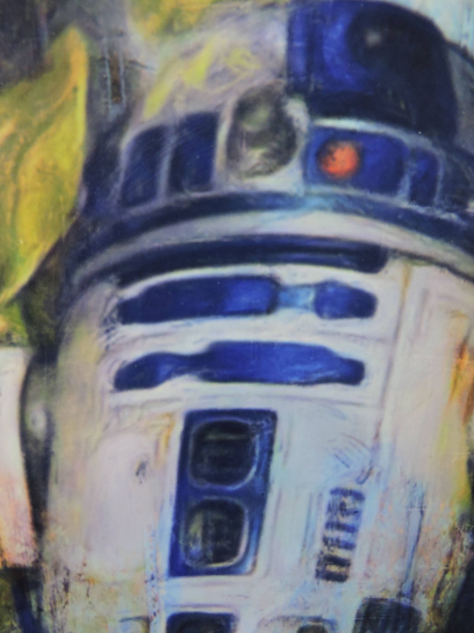 Retro Vintage Style Art R2D2 & C3PO Drawing Painting Movie - Etsy Canada