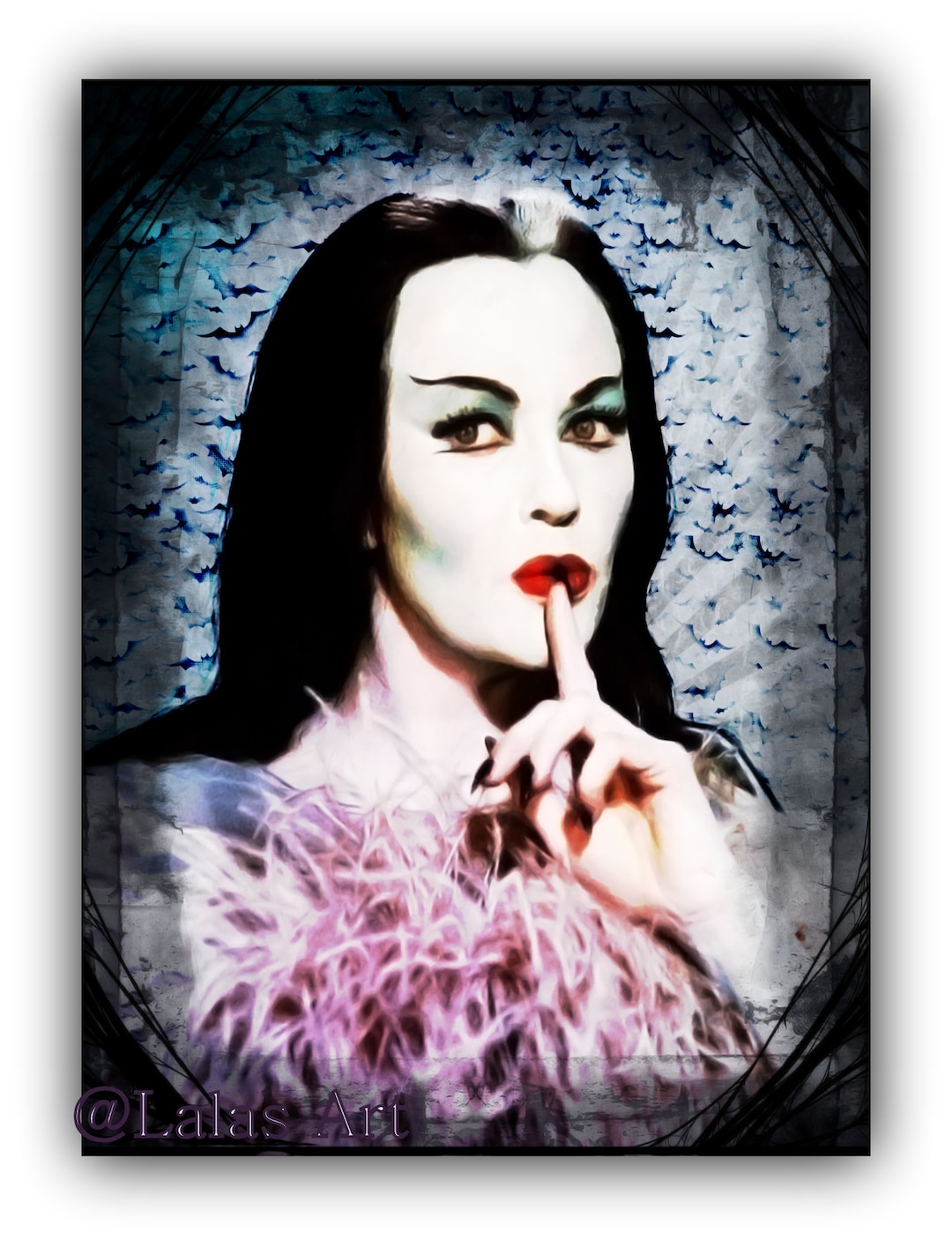 Vintage Retro Style Art Lily Munster Countess of Shroudshire Dracula ...