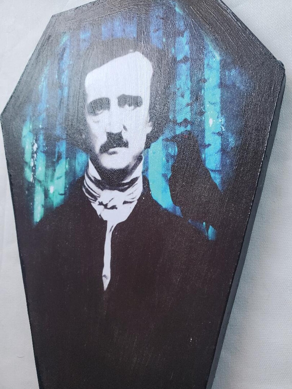 Coffin Shaped -edgar Allan Poe - American Poet - Raven - Home Decor ...