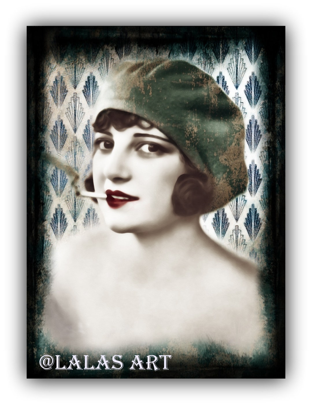 Vintage Style Art Ita Rina Flapper Girl- Slovenian Film Actress ...
