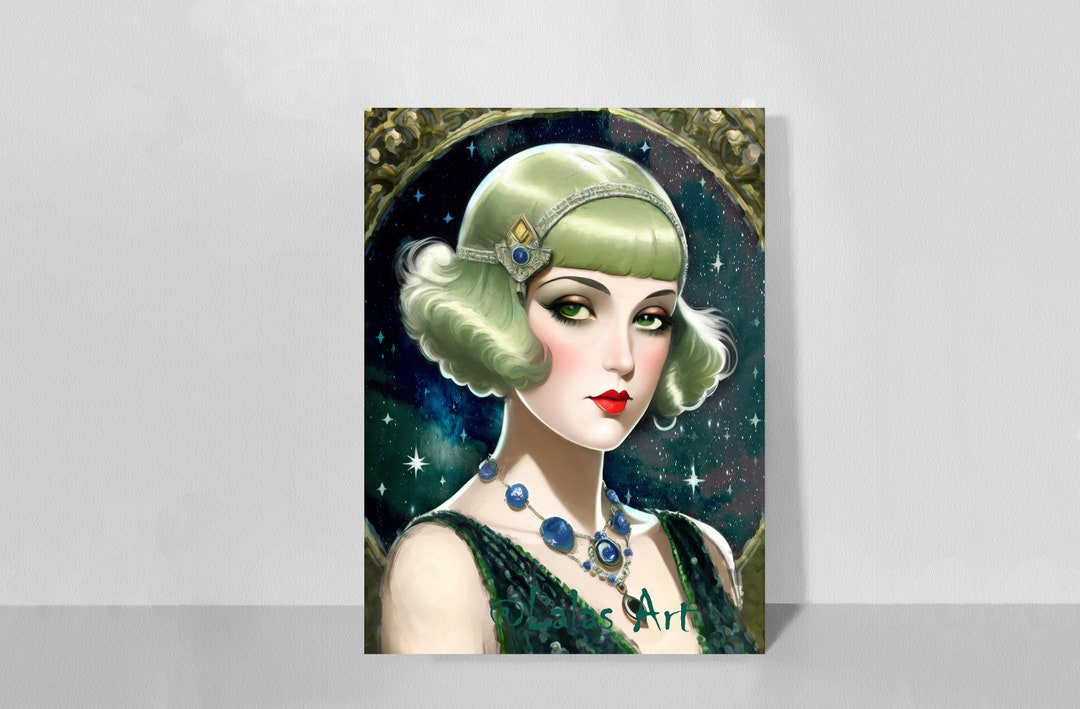 Vintage Art Picture - Flapper at Night - Illustration - Magazine Covers ...