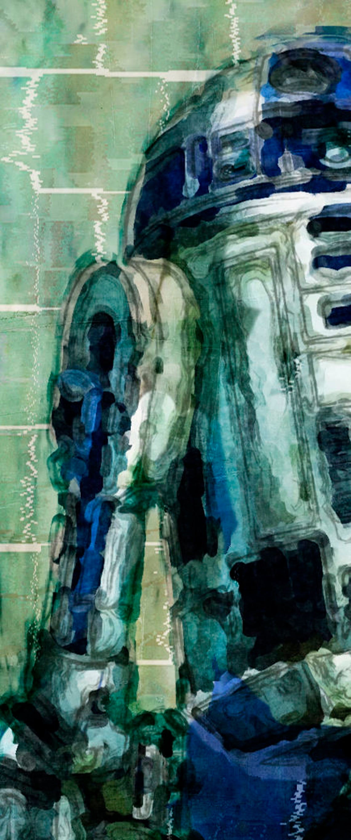 Retro Vintage Style Art R2-D2 Drawing Painting Movie Classic - Etsy Canada