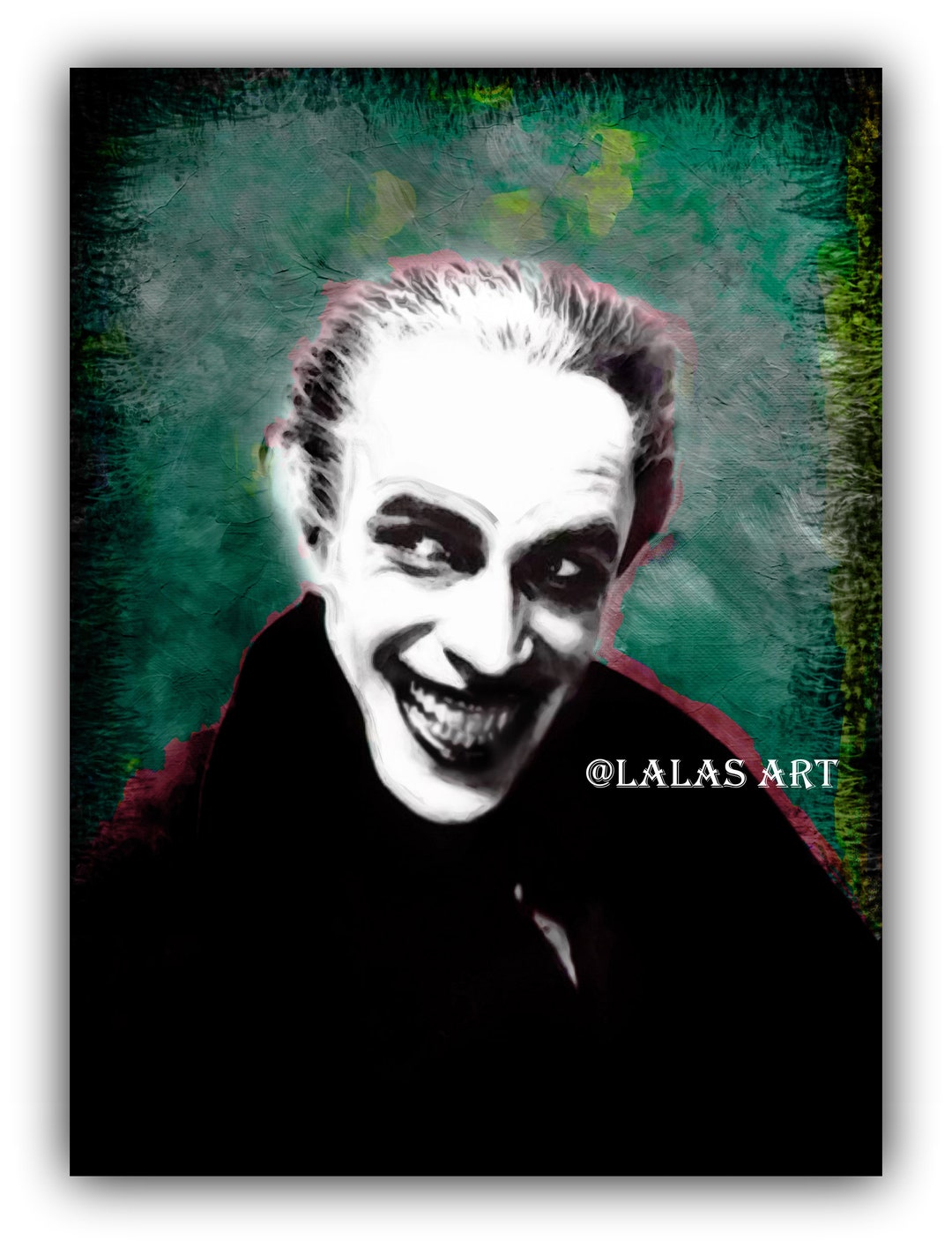 Vintage Style Painting - Original Inspiration for the Joker - Conrad ...