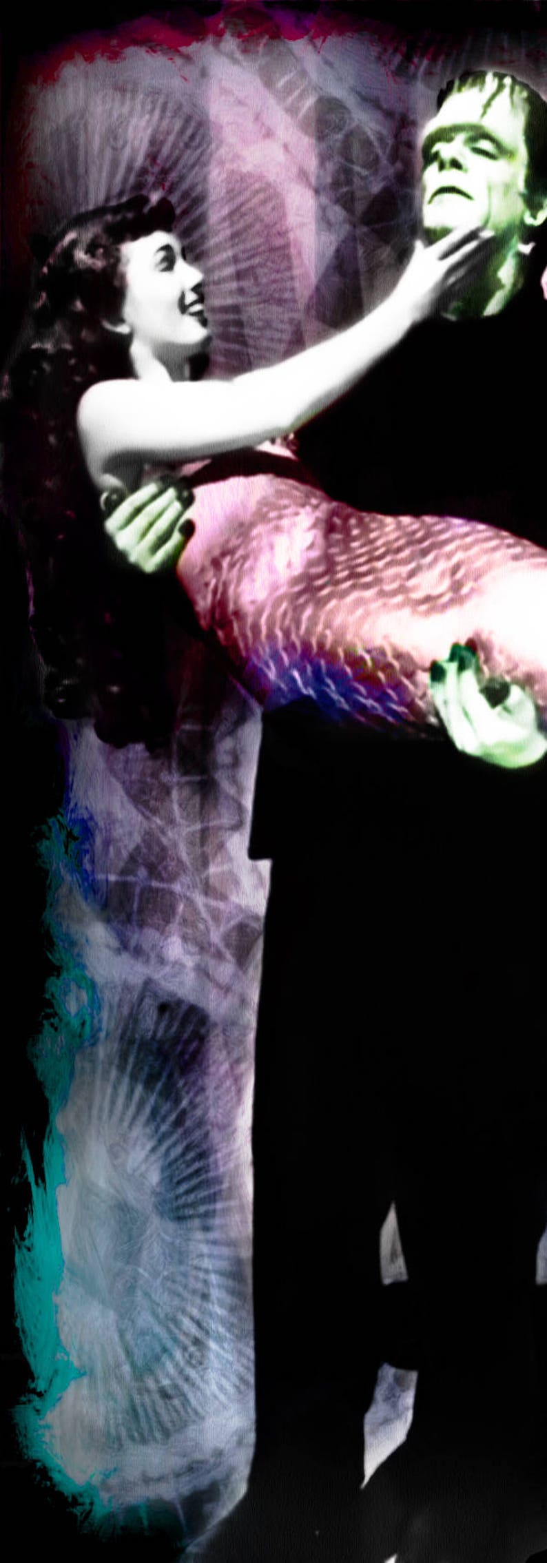 Frankenstein Boris Karloff Mermaid 1931 Classic Monster Horror - Etsy