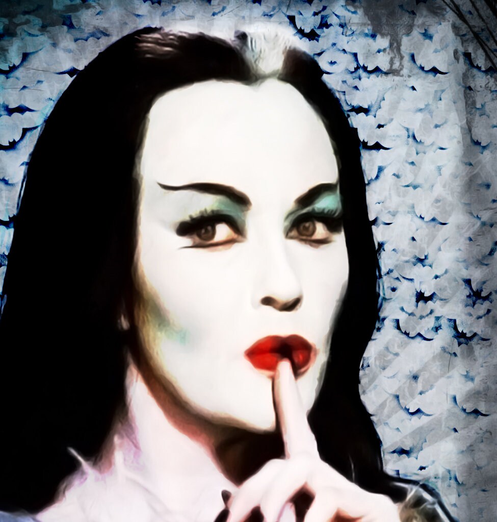 Vintage Retro Style Art Lily Munster Countess of Shroudshire | Etsy