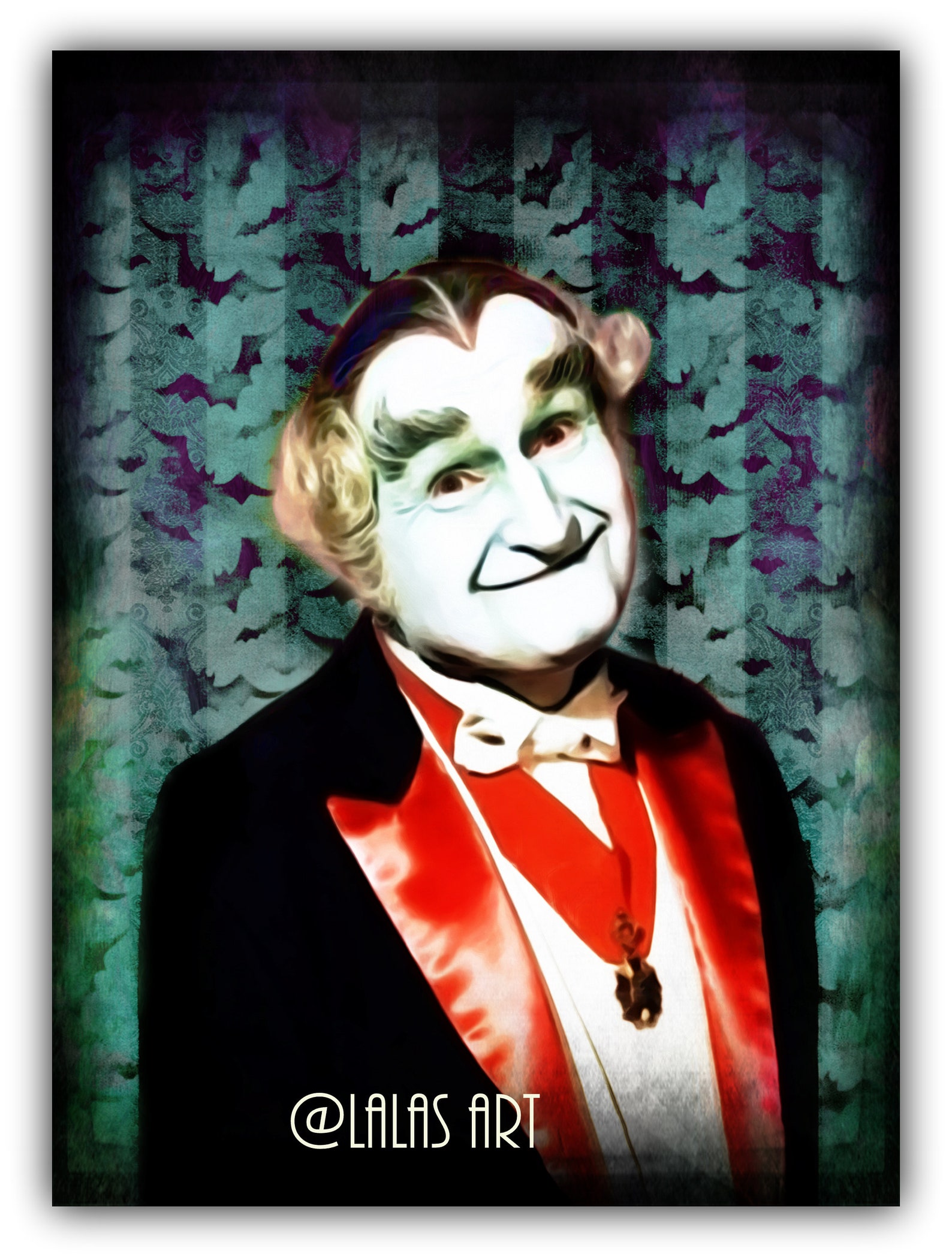 Vintage Retro Style Art - Grandpa Munster - Vampire - Al Lewis - the ...