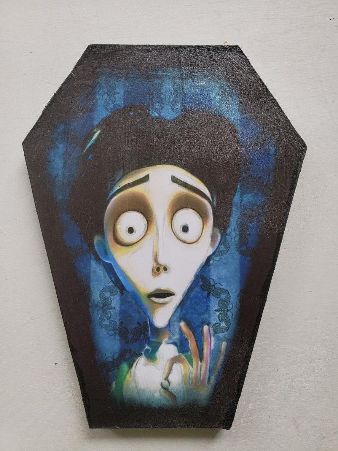 Coffin Shaped Victor Corpse Bride Mix Media Fine Arts - Etsy