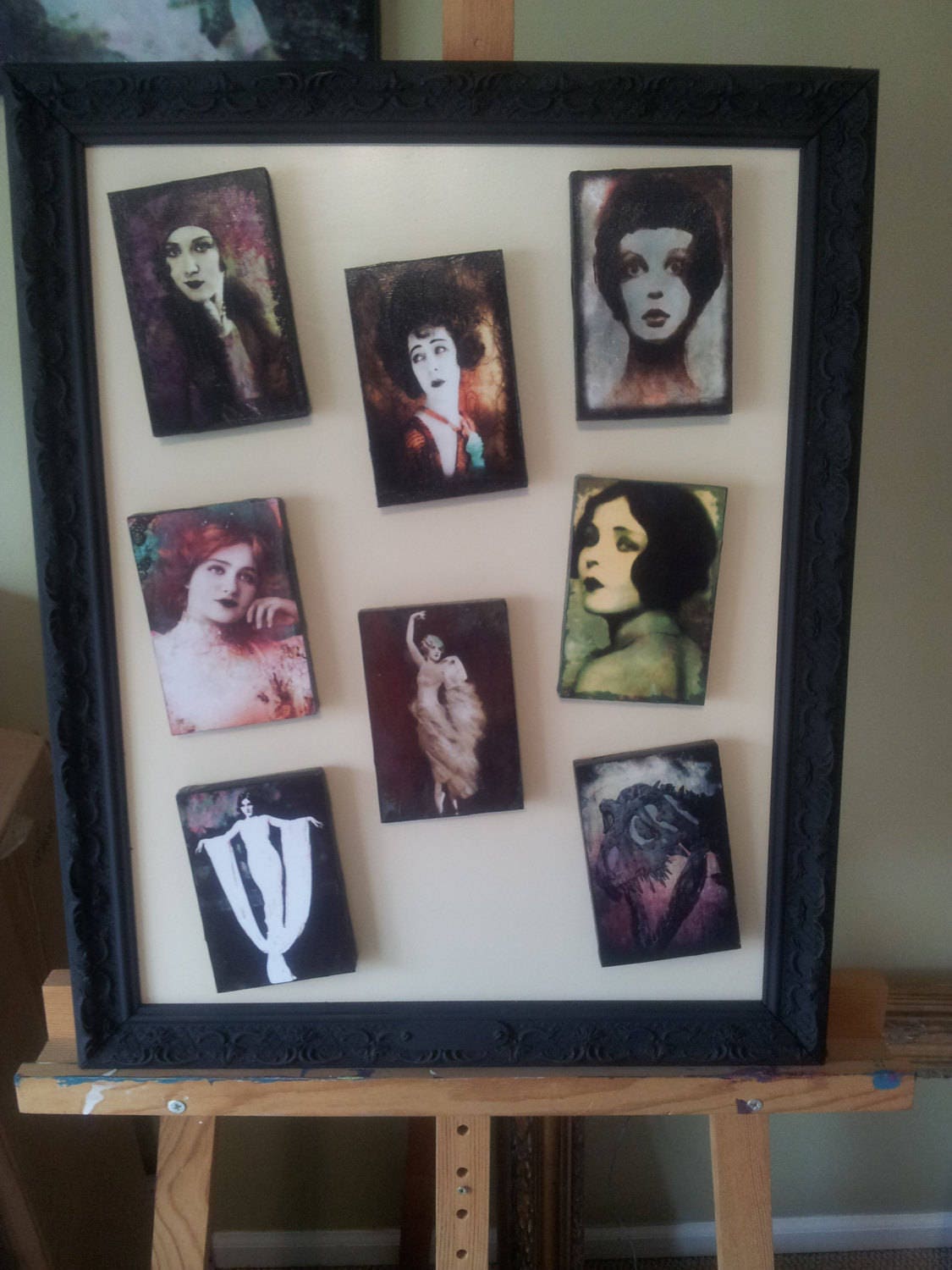 Miss Topsy Burlesque Dancer Show girl Painting PinUp Pin up | Etsy