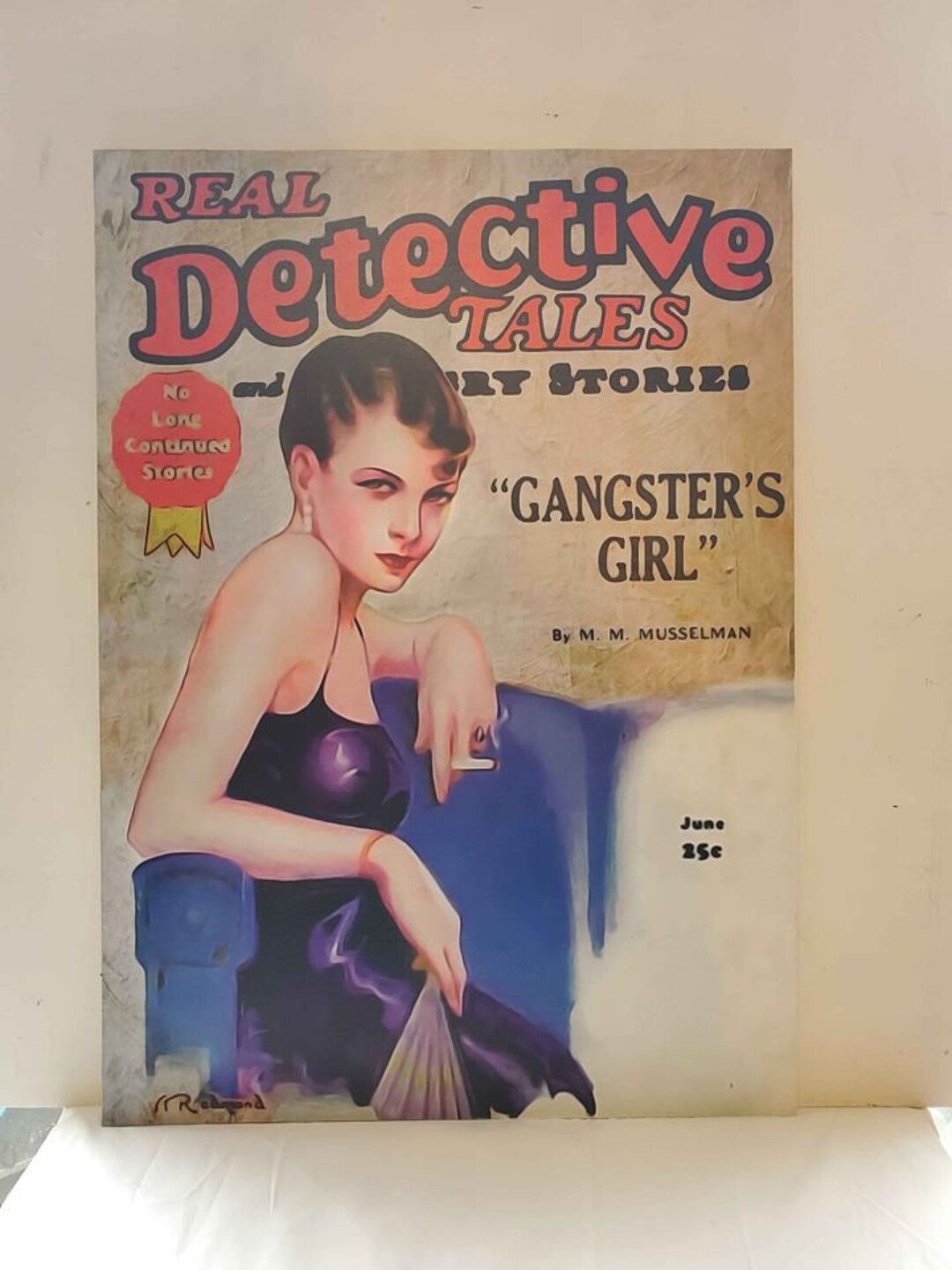 Vintage Female Gangster - Bank Robber - Dedective Stories - Art ...