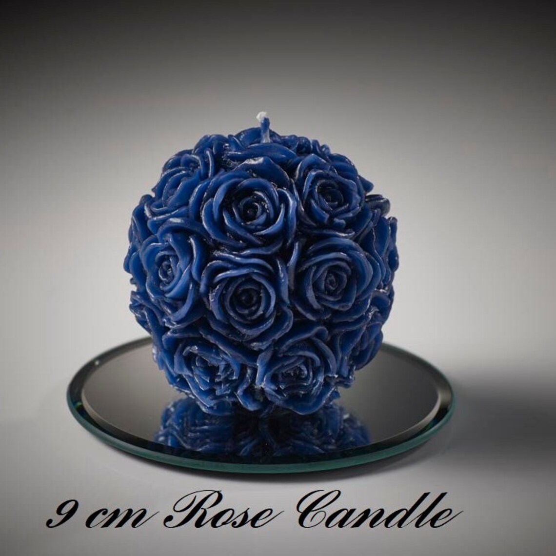 Customized Wedding Centerpiece Blue Candle Home Decor Round Blue Candle ...