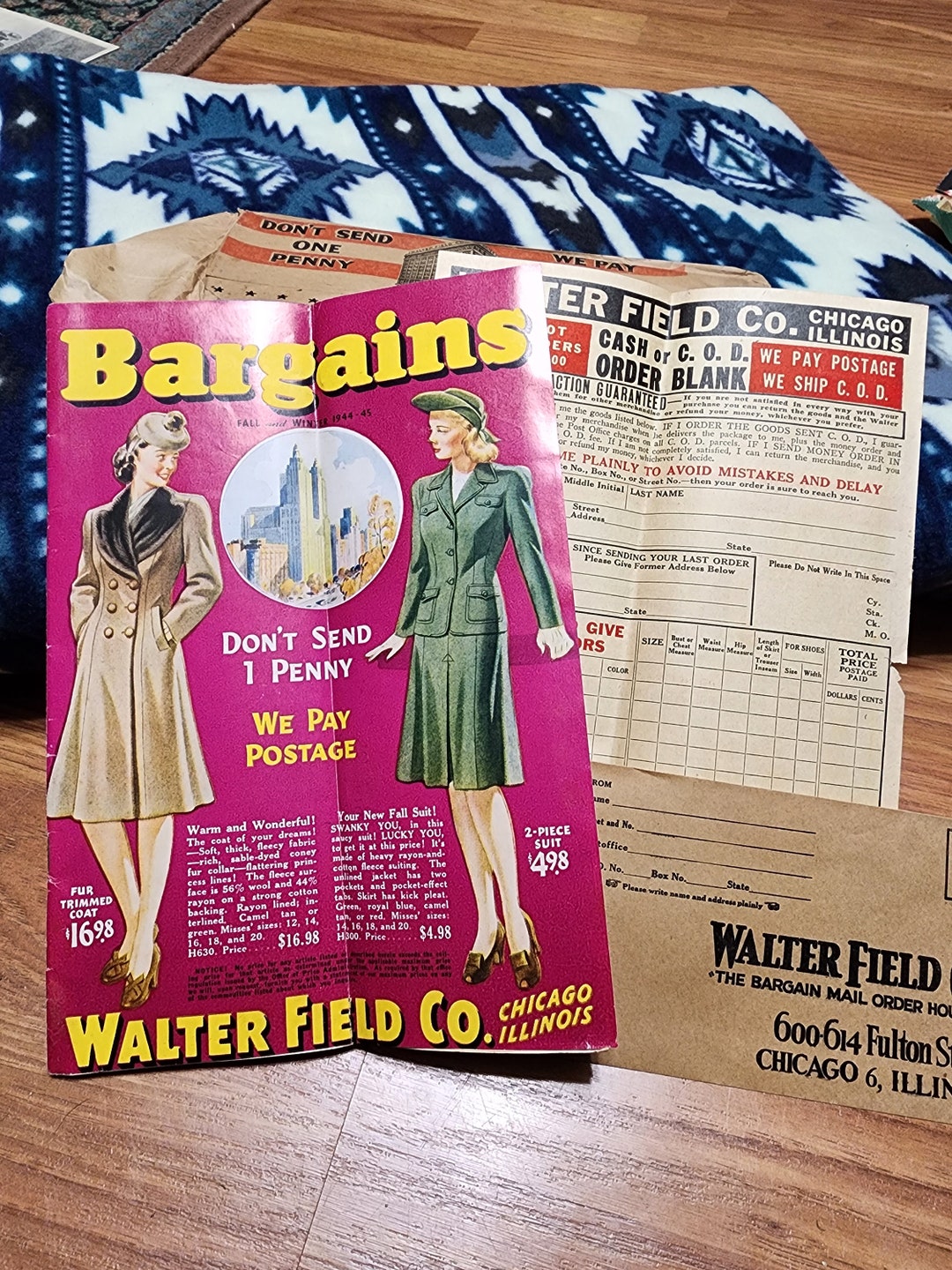 Vintage 1944 Walter Field Co Catalogue, Women's Fashion Catalogue ...