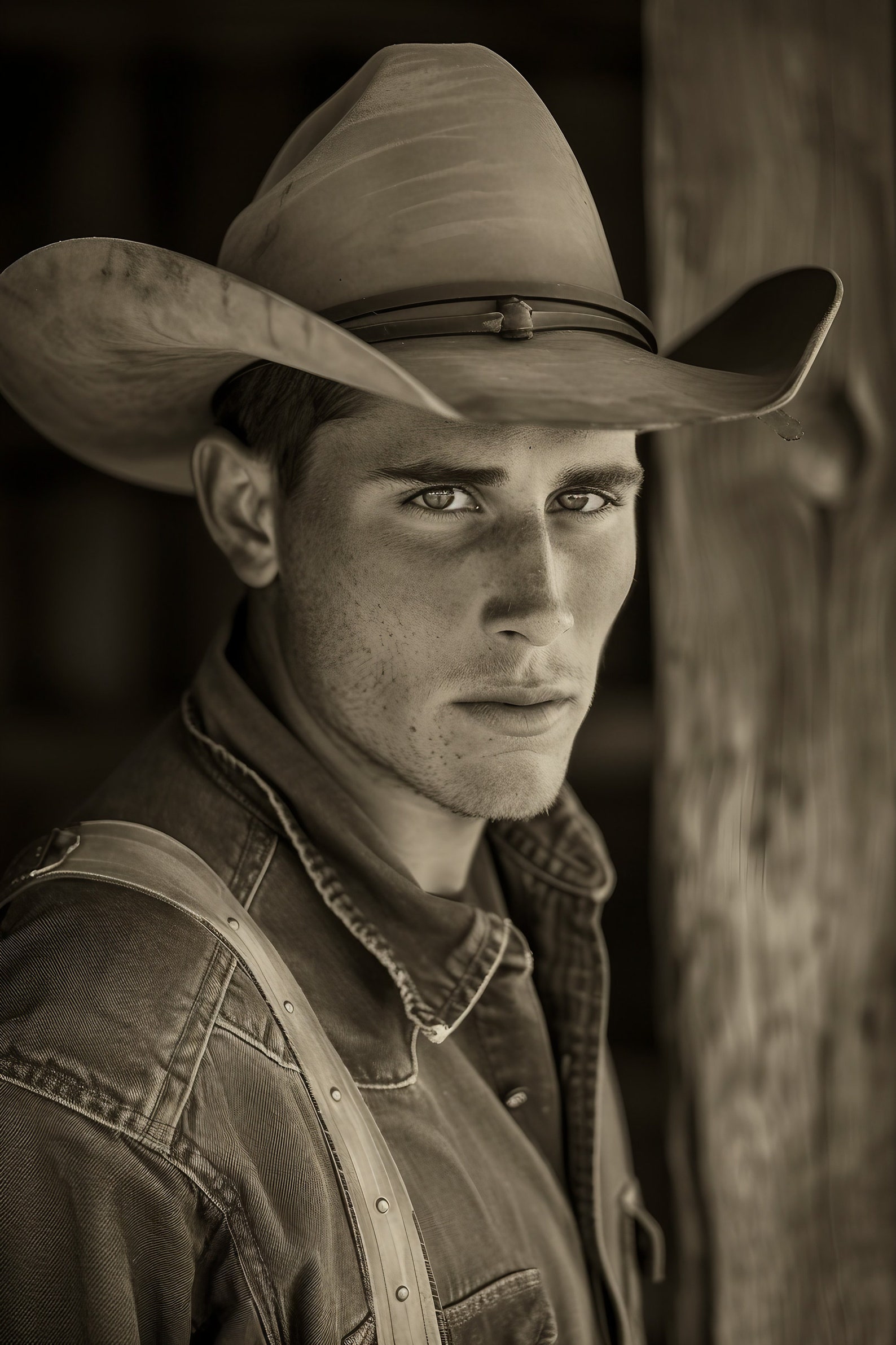 Vintage Cowboy Portrait Photography | Western Decor (digital Download ...