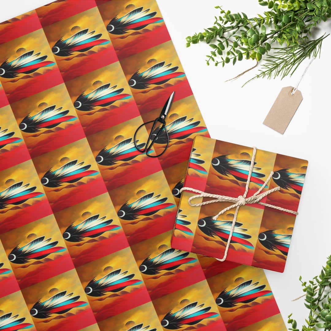 Native American Pattern Wrapping Paper | Western Wrapping Paper ...