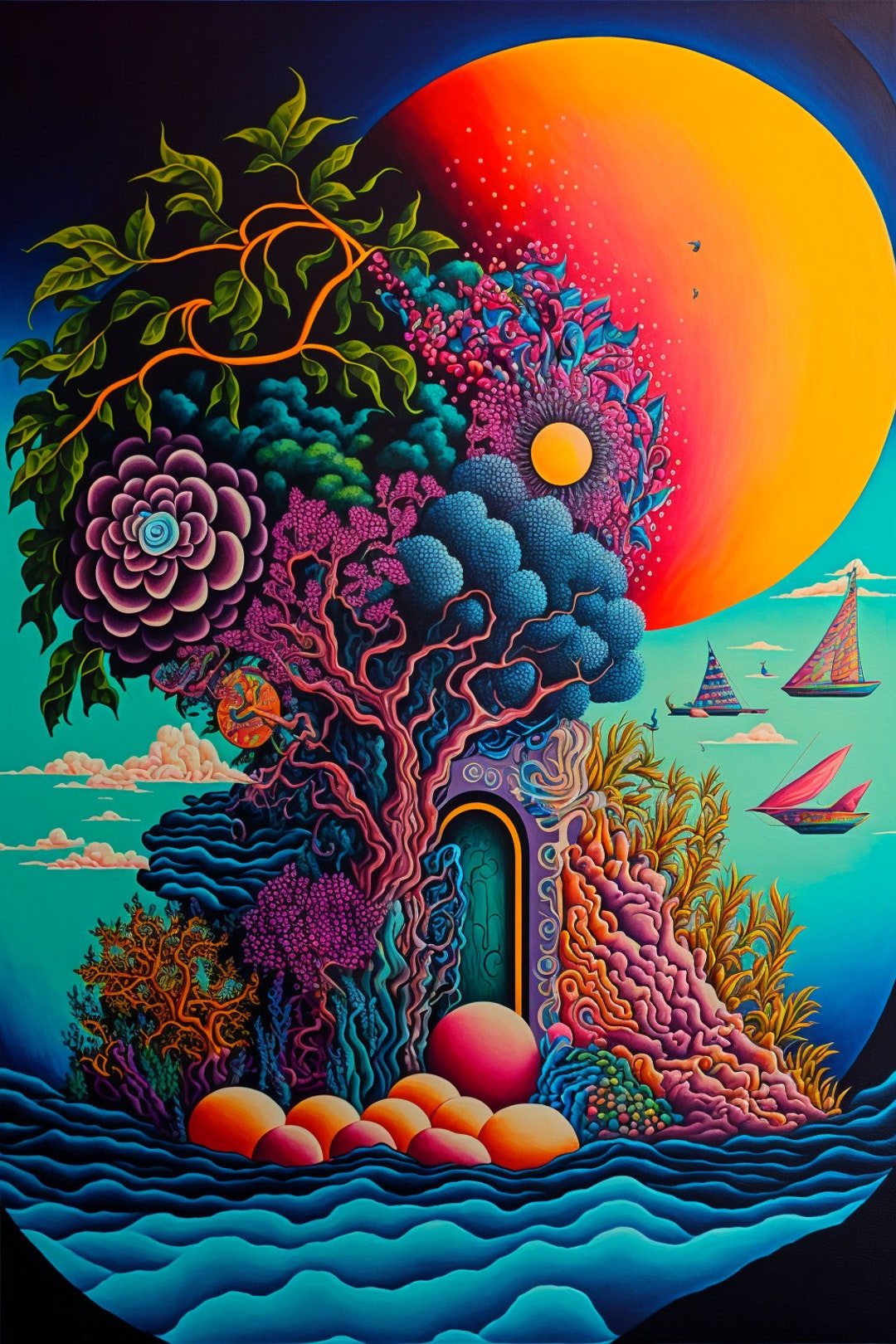 Trippy Art Psychedelic Art Trippy Psychedelic Poster Download 420 Svg ...