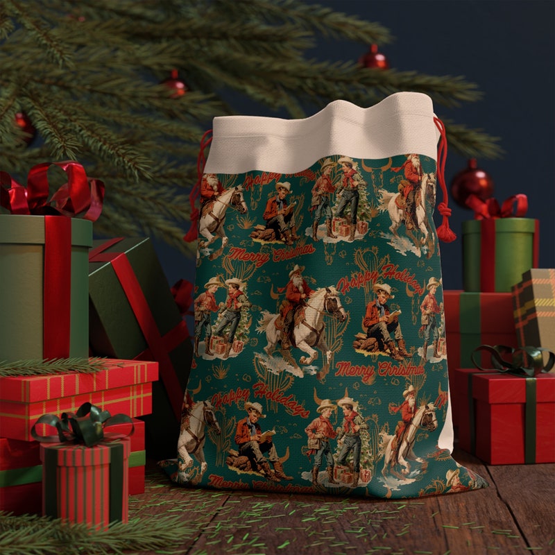 Santa Sack Western - Etsy