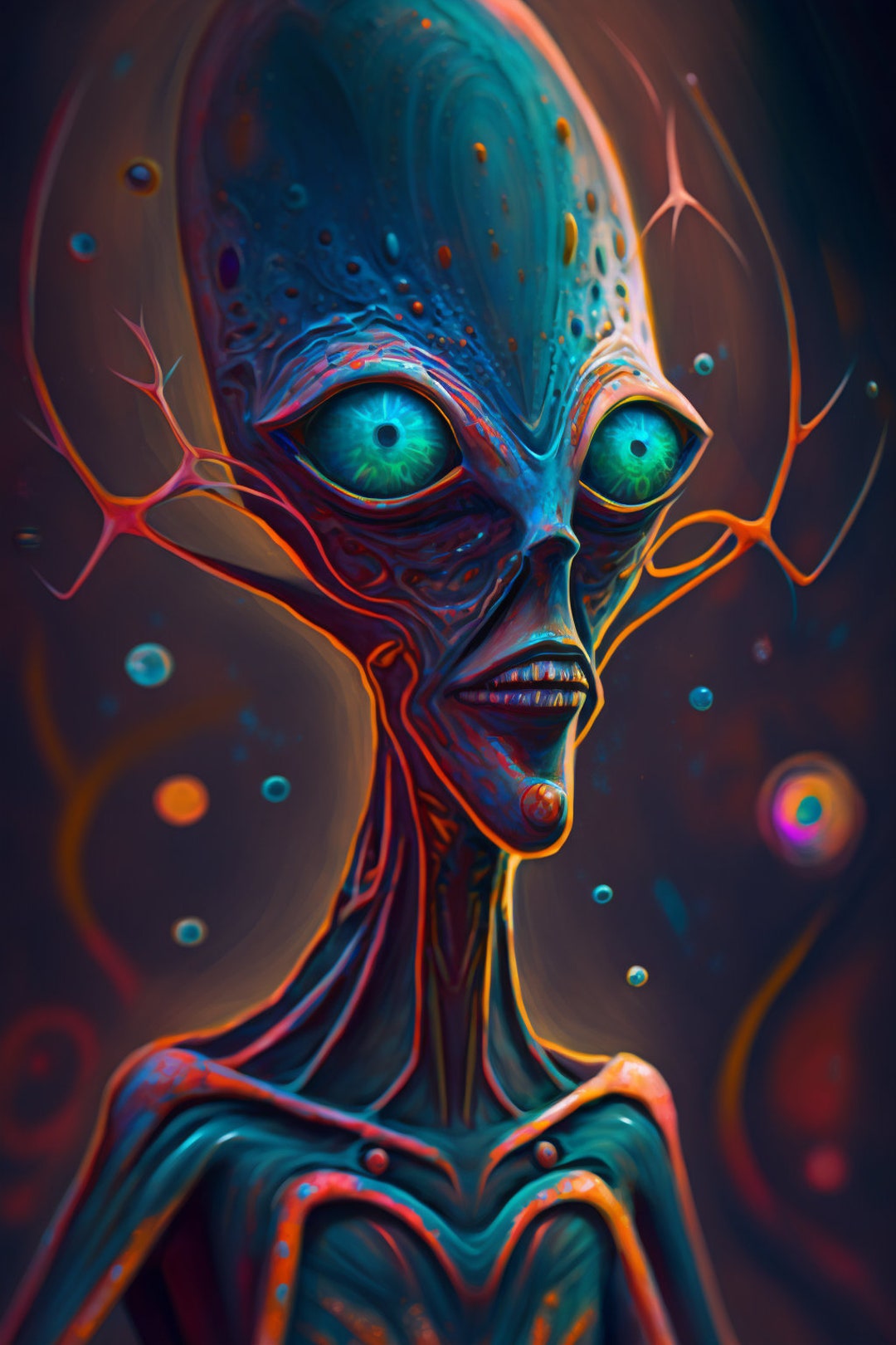 Abstract Alien Art | Scifi Art | Extra Terrestrial Ufo Art | Area 51 ...