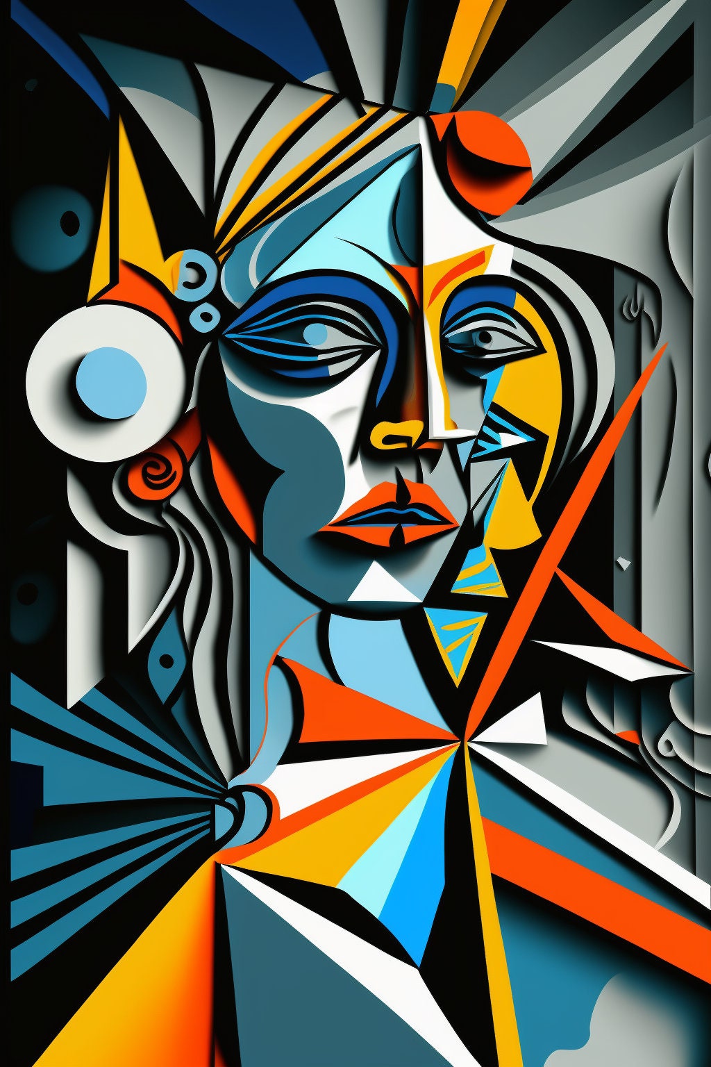 Geometric Abstract Art Digital Download Print Pablo Picasso - Etsy