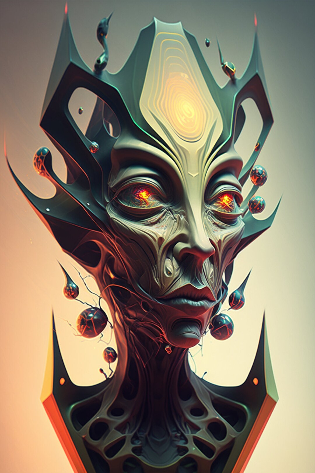 Abstract Alien Art Scifi Art Extra Terrestrial Ufo Art Area 51 Ufo ...