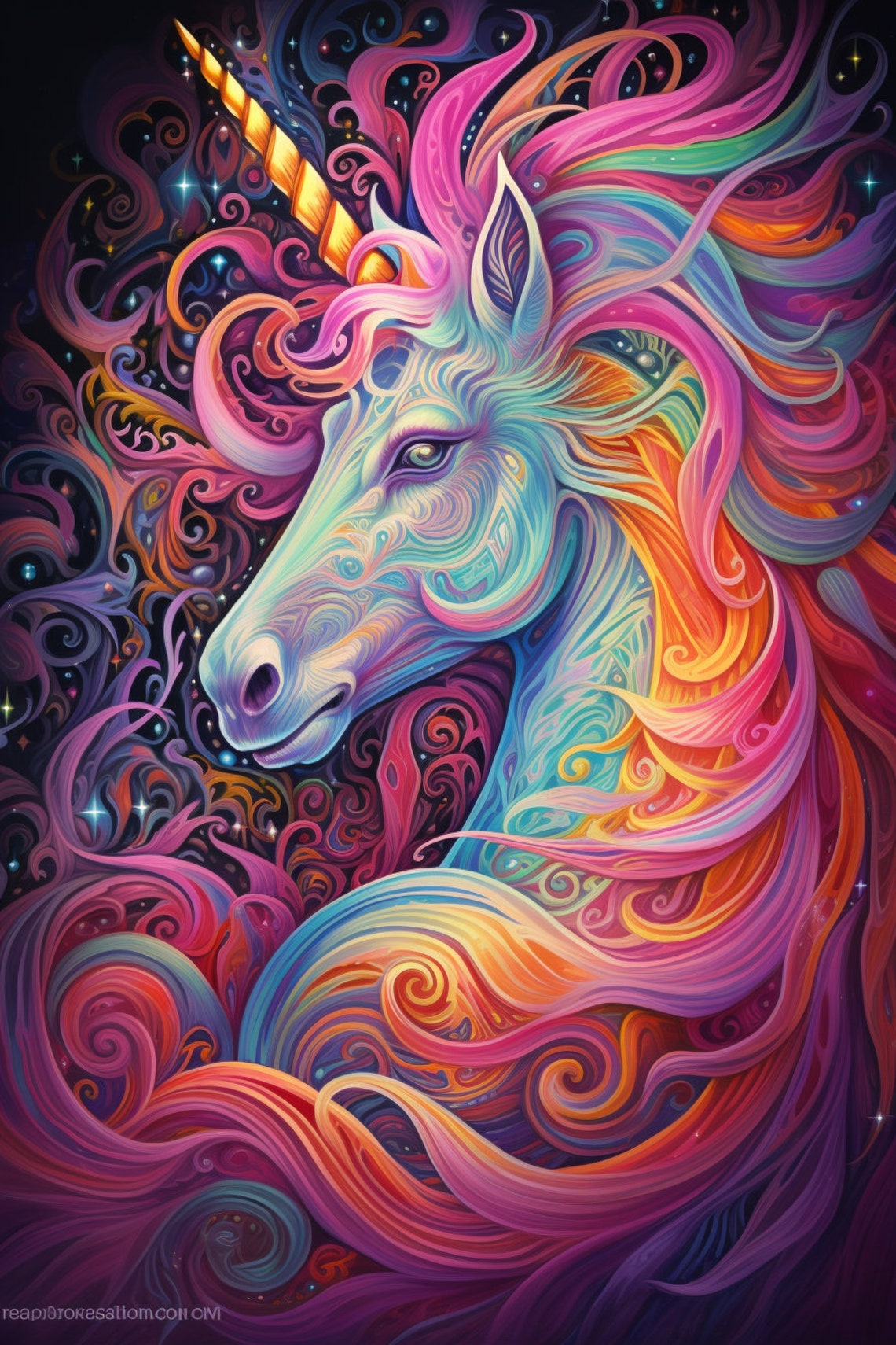 Fantasy Unicorn Digital Download Print Unicorn Art Unicorn - Etsy