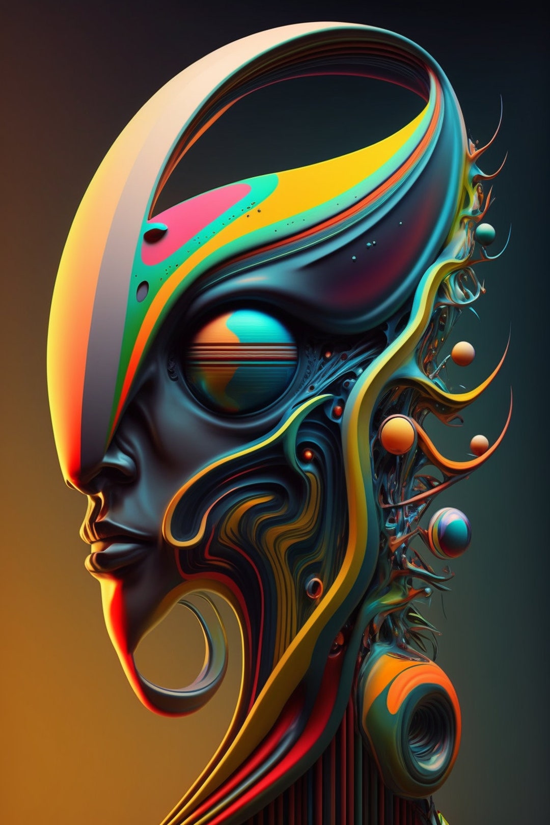 Abstract Alien Art Scifi Art Extra Terrestrial Ufo Art Area 51 Ufo ...