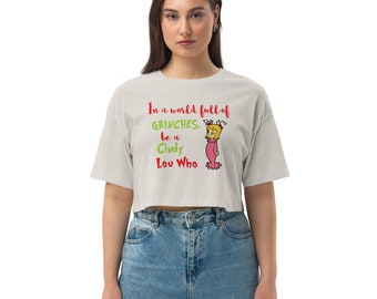 Grinch Crop Top - Etsy