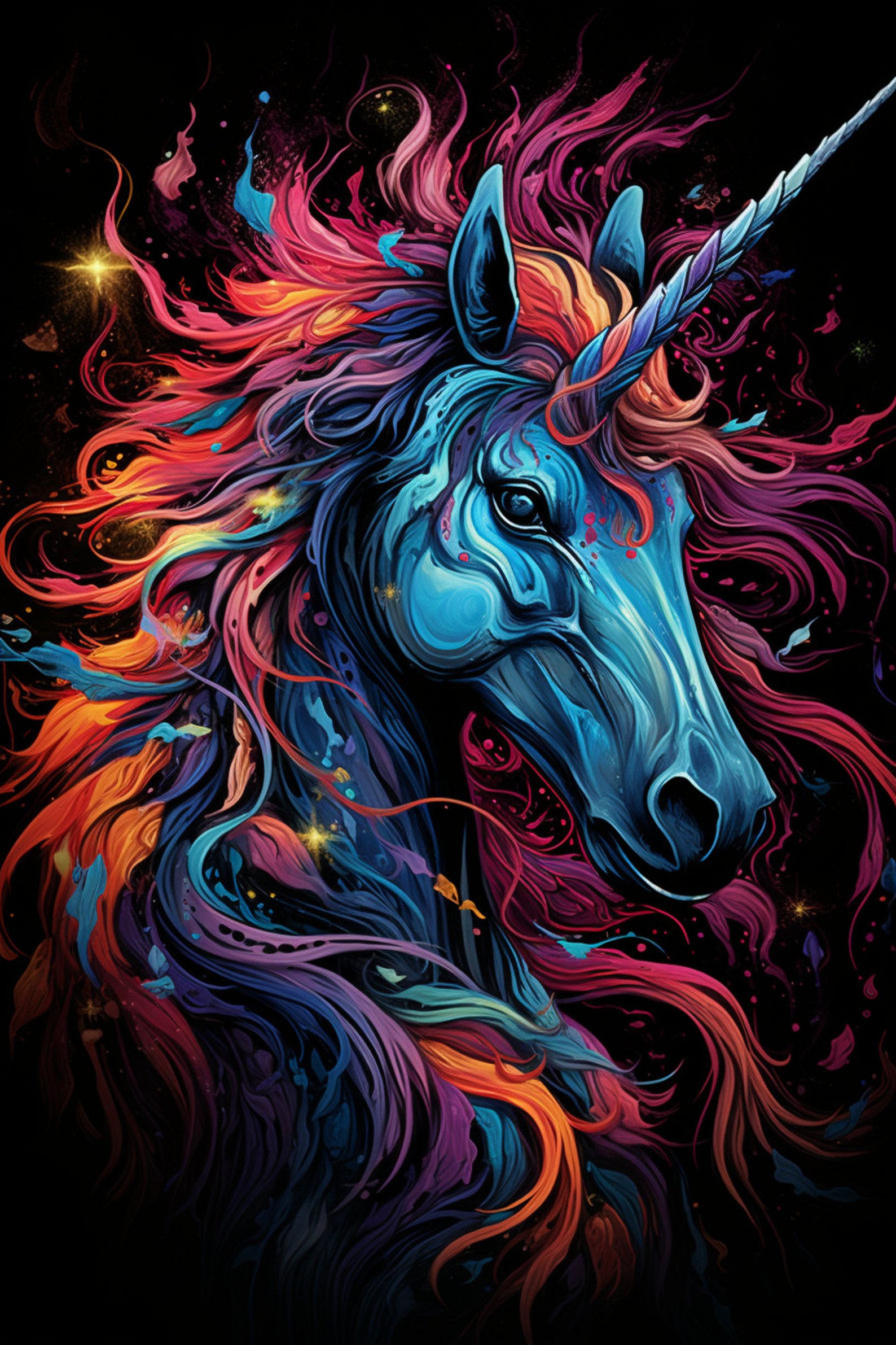 Fantasy Unicorn Digital Download Print Unicorn Art Unicorn - Etsy