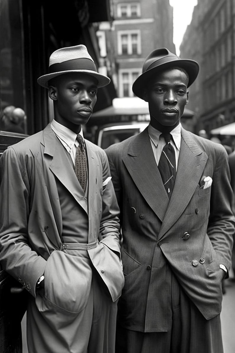 Vintage African American Men's Fashion Photo | Black History Month ...
