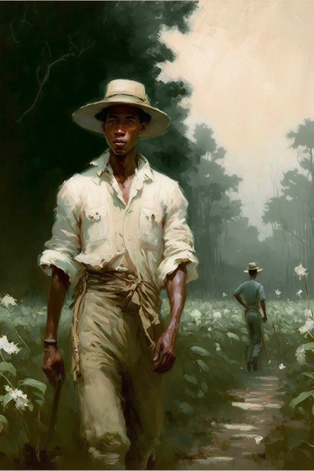African American Art | Cotton Plantation Art | Black History Month ...