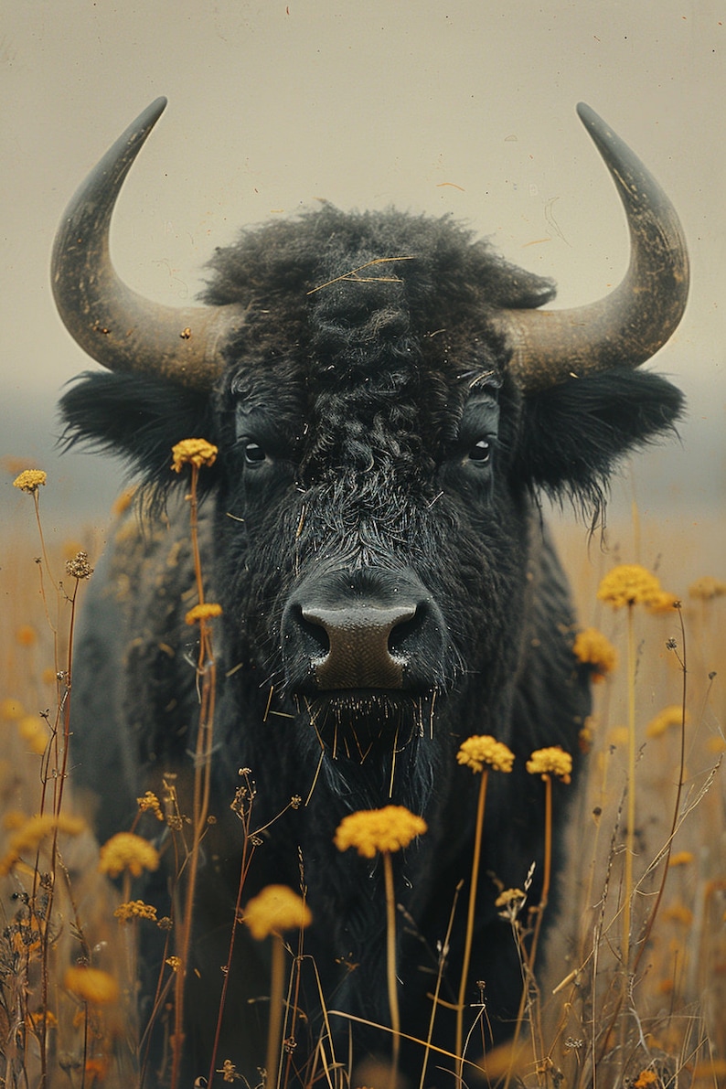 Antique Buffalo Photography Print | Western Decor (digital Download) - Etsy