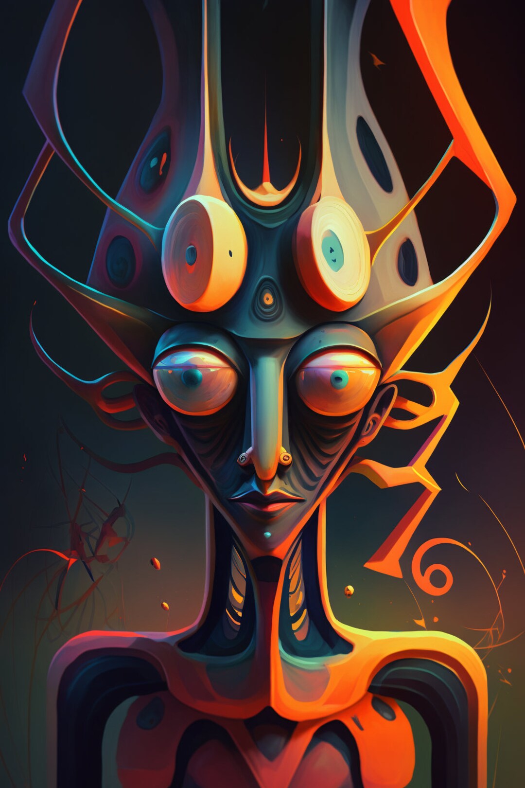 Abstract Alien Art Scifi Art Extra Terrestrial Ufo Art Area 51 Ufo ...