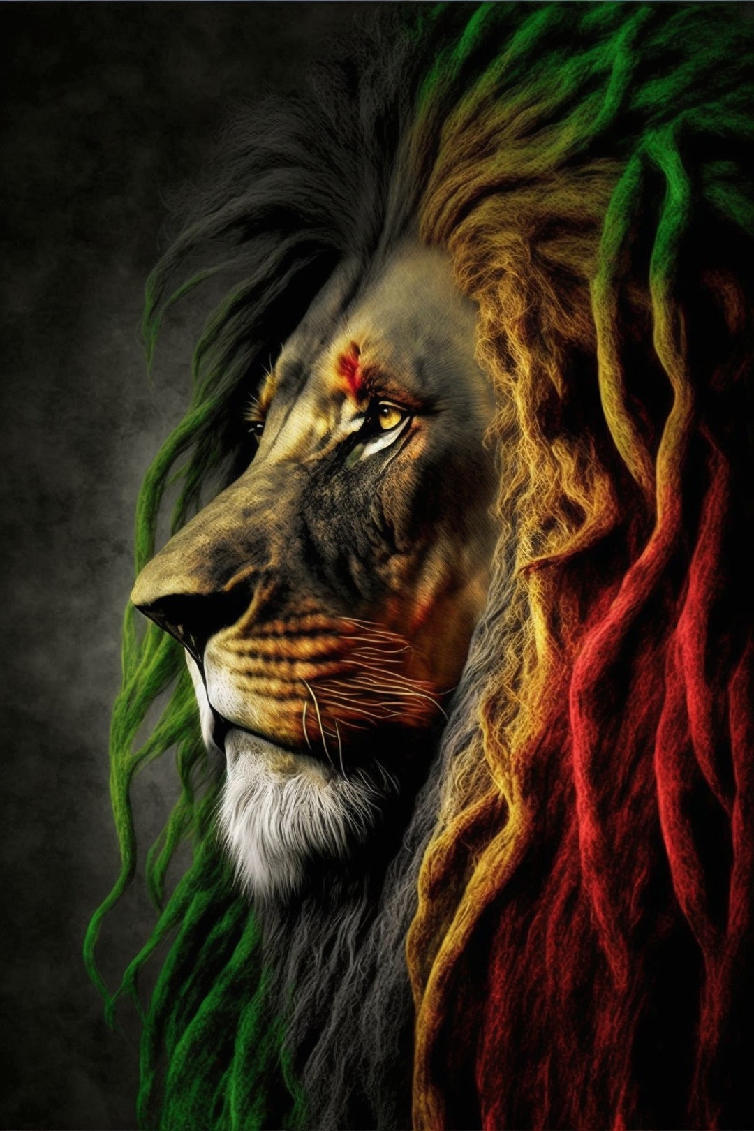 Rastafari Lion Art