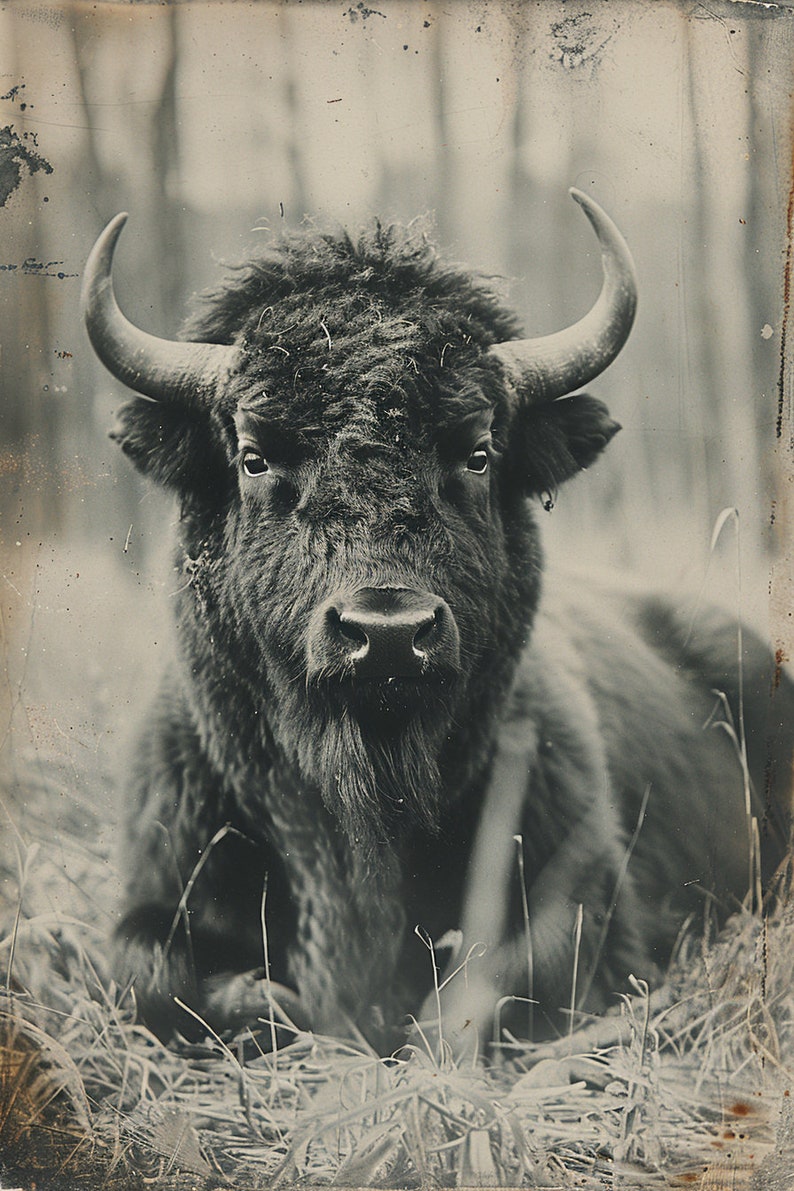 Antique Western Photography Digital Download Print Buffalo Photography ...