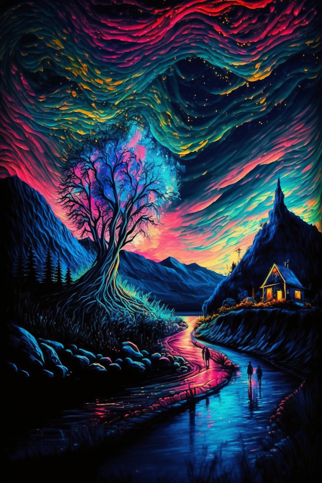 Generated Art Wall Art Digitalart Wall Decor Home Decor Original Art ...