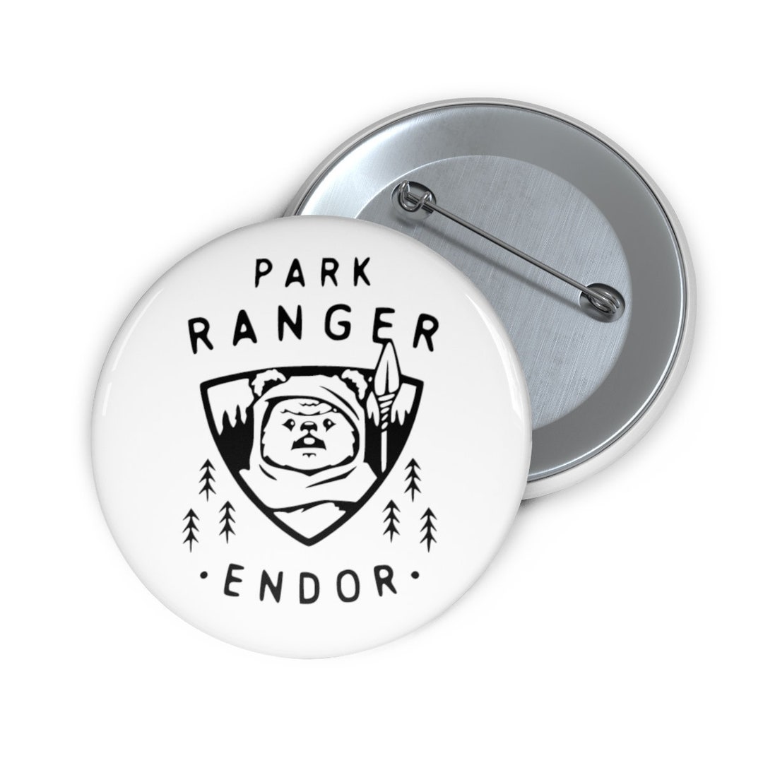 Cute Scifibutton Pin Bear Pin Badges Scifi Park Ranger Pin Sizes 1.25 ...