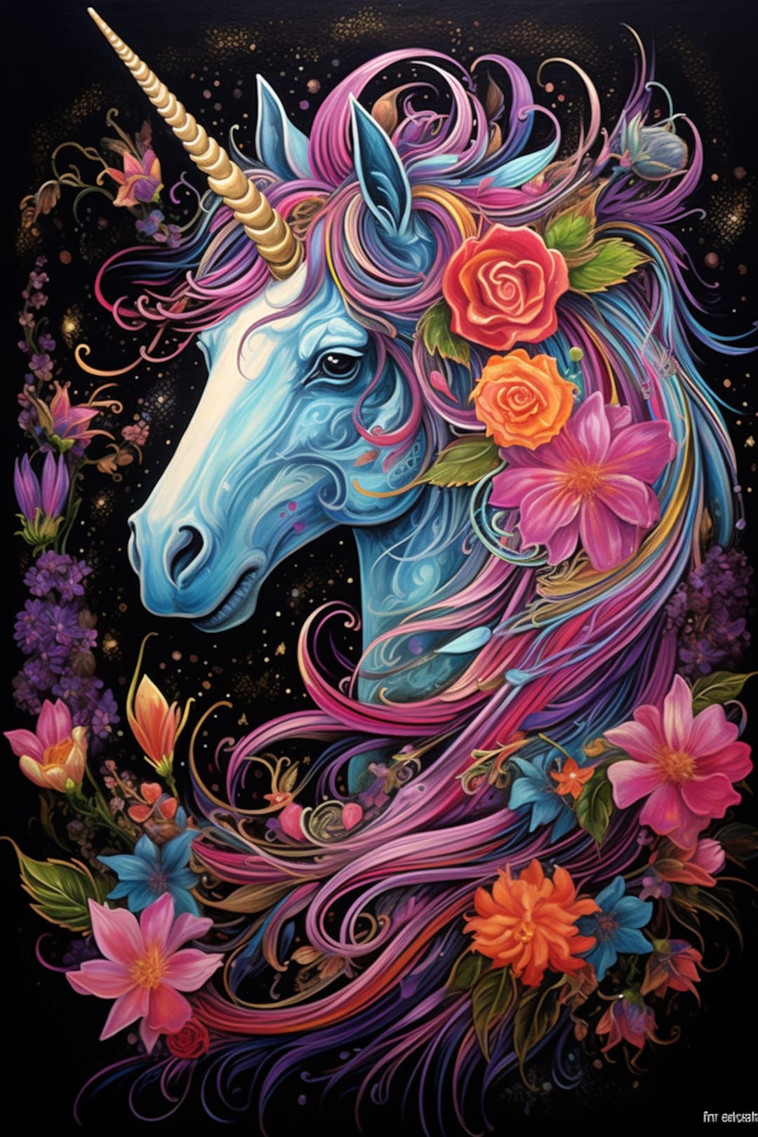 Fantasy Unicorn Digital Download Print | Unicorn Art | Unicorn Fantasy ...